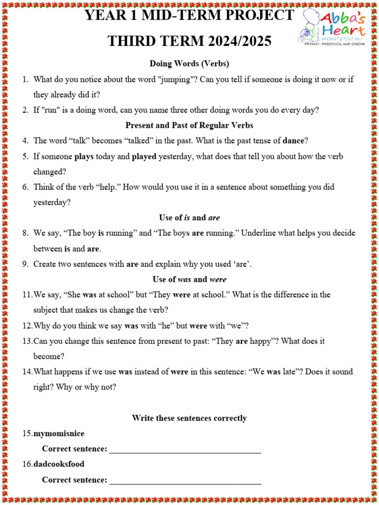 Third Term Midterm Projects Year 1 2024-2025 | PDF