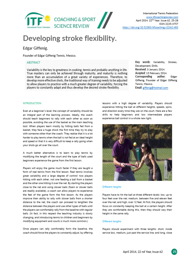 ITF Coaching & Sport Science Review April 2014 | PDF | Creative Commons ...