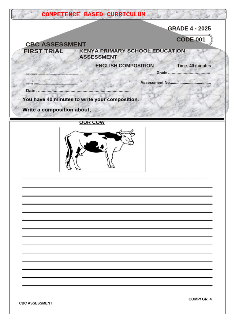 Grade 4 Composition | PDF