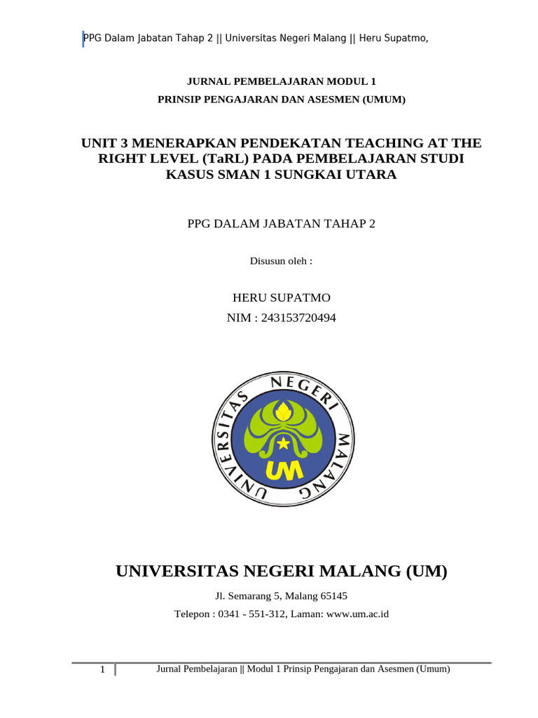 Salinan Jurnal PPG Modul 1 | PDF