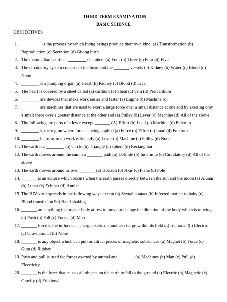 Primary 4 Manuscript Question-1 | PDF | Force | Computer Hardware