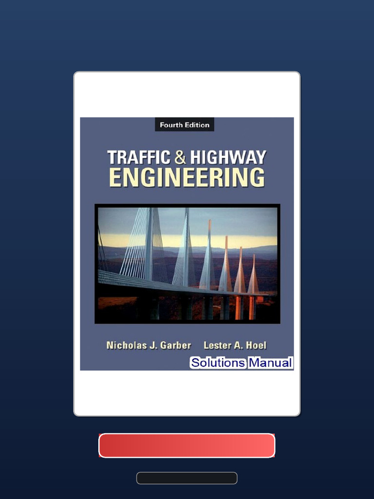 Traffic and Highway Engineering 4th Edition Garber Digital Access | PDF | Multiple Choice | Learning