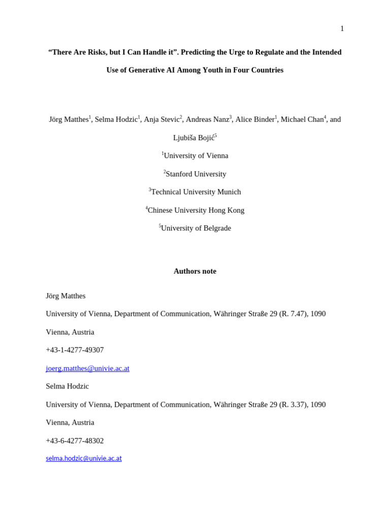 GenerativeAI Manuscript HBET Final | PDF | Artificial Intelligence | Intelligence (AI) & Semantics