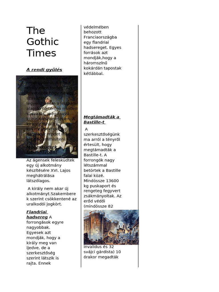The Gothic Times | PDF