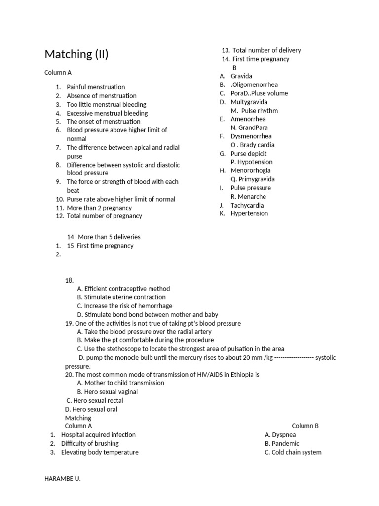 COC Level 3 | PDF | Blood Pressure | Menstruation