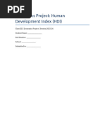 HDI Project Class12 | PDF