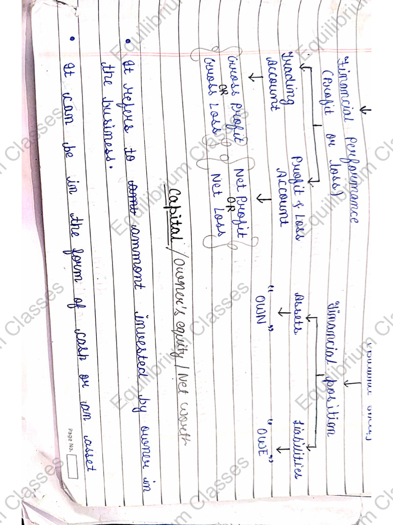 Basic Accounting Terms (Class Notes) | PDF