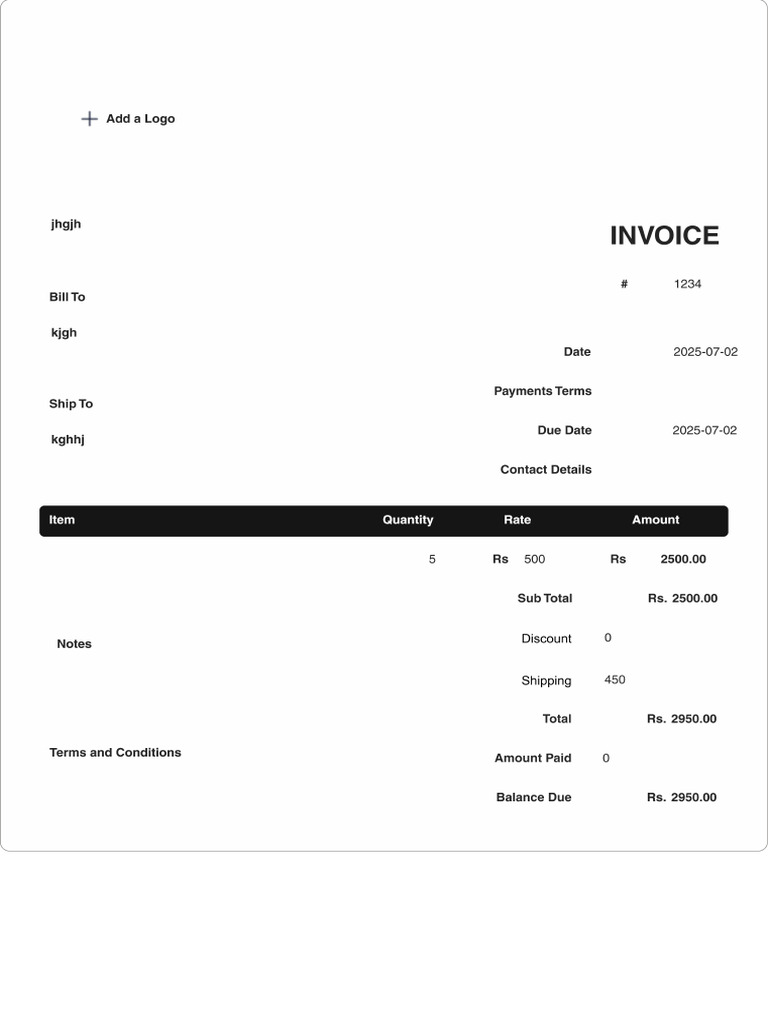 Invoice | PDF