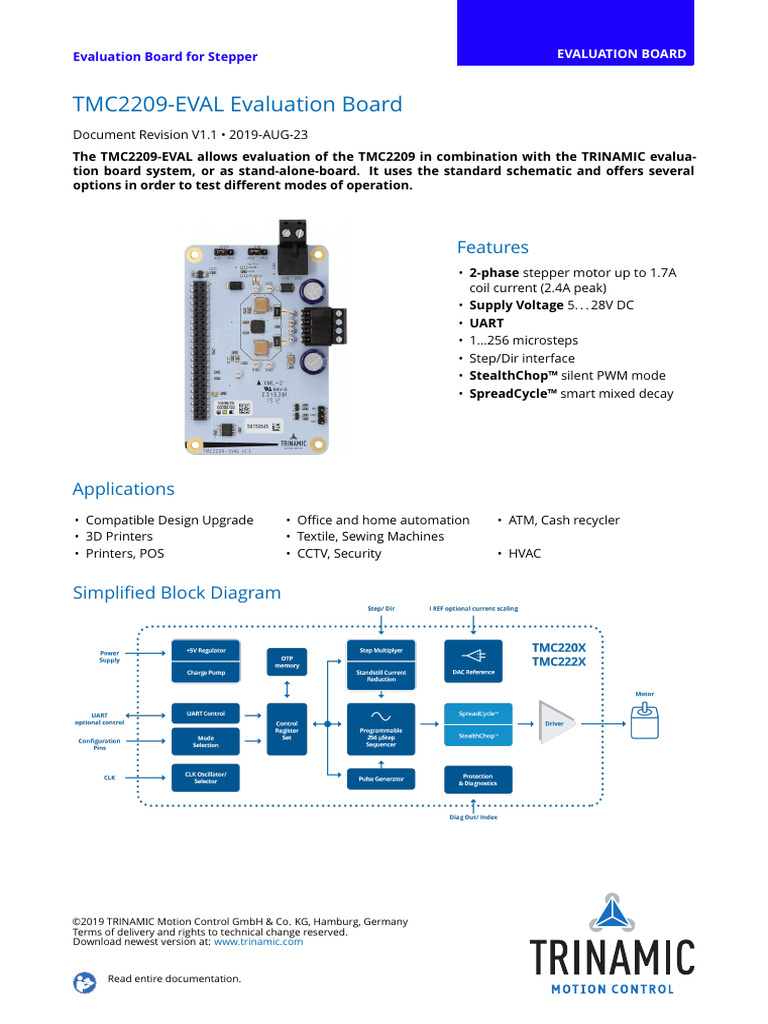 TMC2209 Evaluation Board Guide | PDF | Usb | Computer Architecture