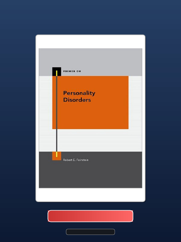 Complete Bundle Personality Disordes Robert Feinstein HQ File | PDF ...