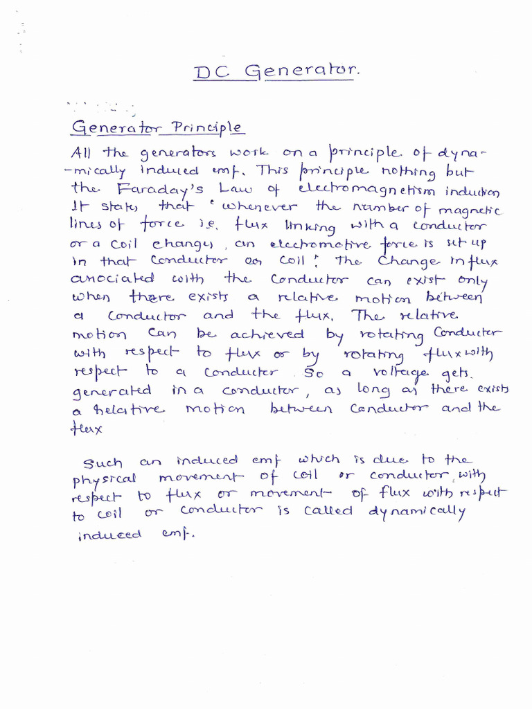 Module 3a DC Genrator | PDF