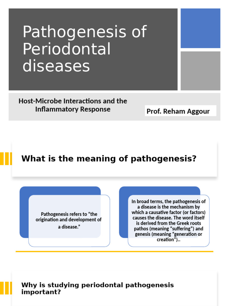Pathogenesis of Periodontal Diseases | PDF | Immune System | Periodontology