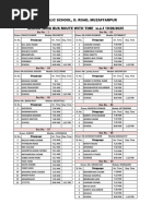 Surat City Bus Route Timetable | PDF