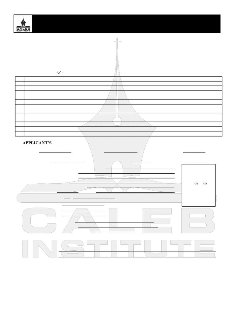 Filled Ning Awm Caleb Application | PDF | Leadership
