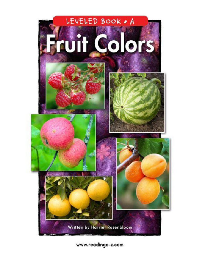 Fruit Colors Level A | PDF