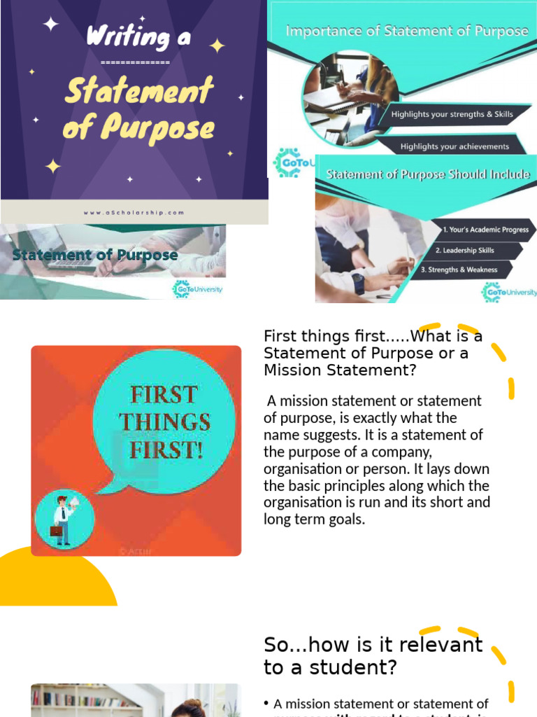 Crafting Your Statement of Purpose | PDF | University And College Admission