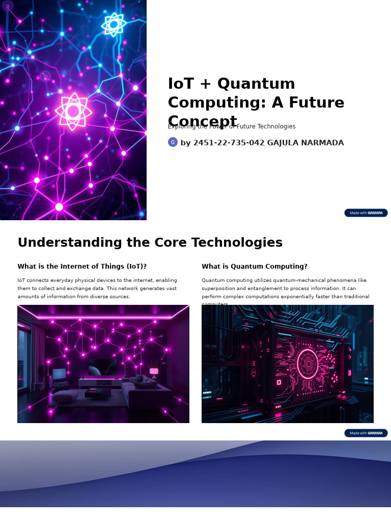 IoT Quantum Computing A Future Concept | PDF | Internet Of Things ...