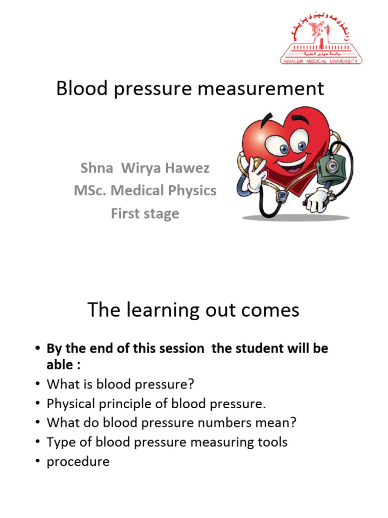 (5th Practical Lecture) Blood Pressure PDF | PDF | Blood Pressure ...
