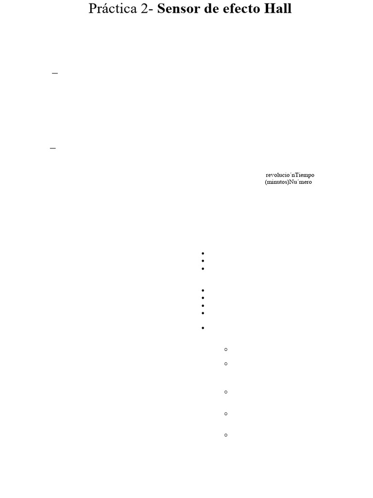 Práctica 2 - Sensor de Efecto Hall | PDF | Motor eléctrico | Corriente eléctrica