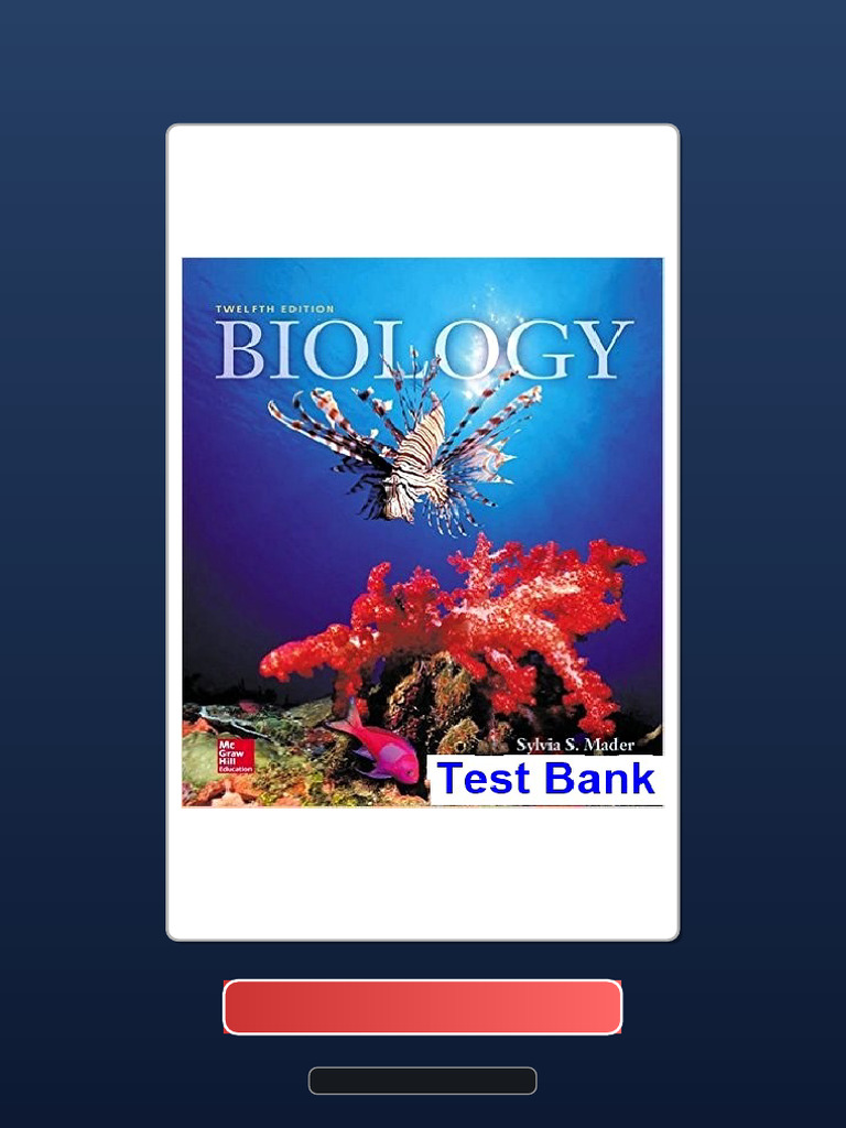 Complete Bundle Biology 12th Edition Mader | PDF | Biology | Evolution