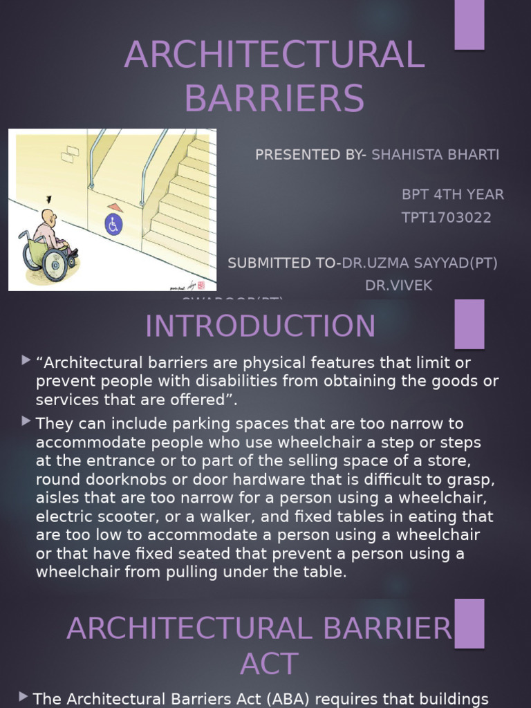 Architectural Barriers | PDF | Stairs