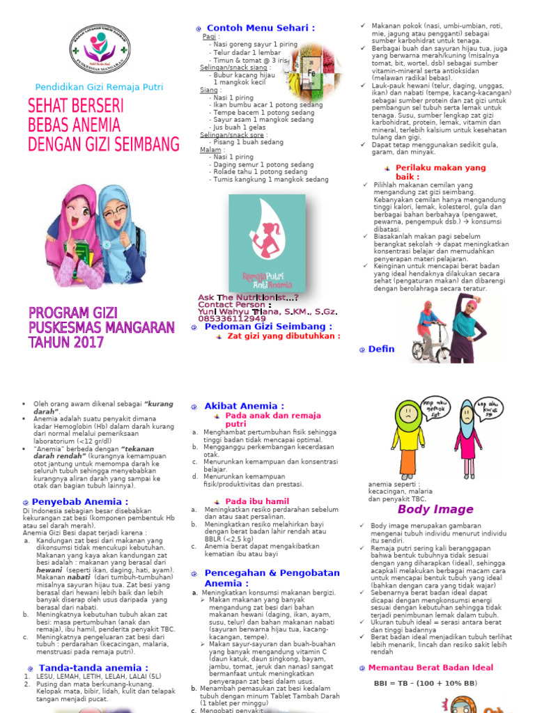 Menu Sehat untuk Cegah Anemia Remaja | PDF
