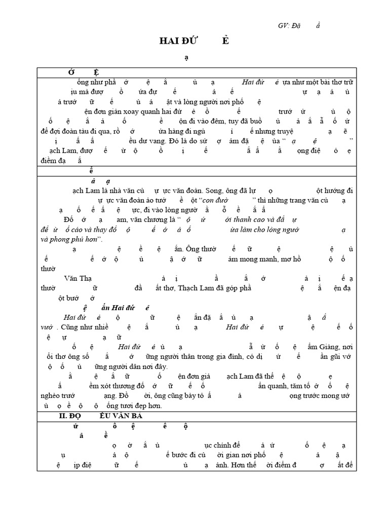 Bai Hoc Hai Dua Tre | PDF