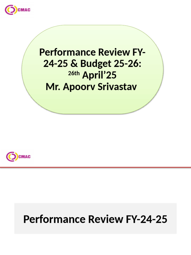 FY-24-25 Performance Review & FY-25-26 Plan | PDF