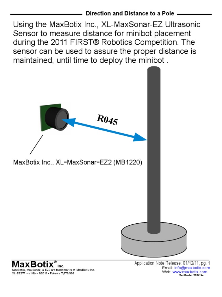 MaxBotix Ultrasonic Sensors Find Direction and Distance | Sensor ...