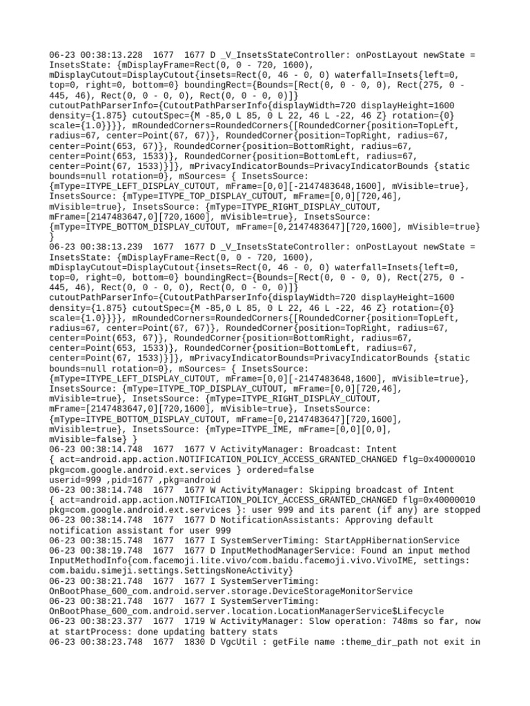 Log | PDF | Computer Science | Operating System Technology