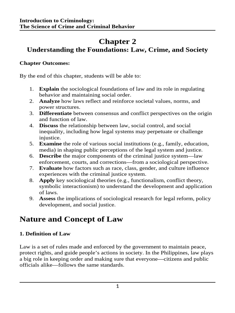 Chapter 2 Intro To Crim | PDF | Crimes | Crime & Violence