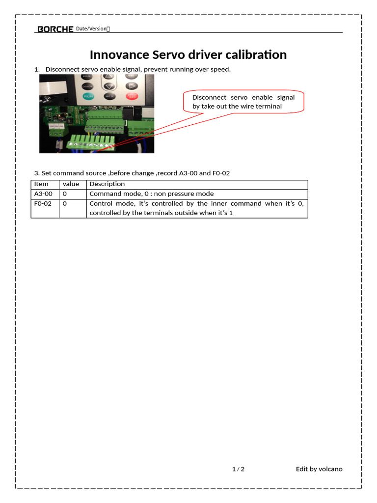 Innovance Servo Driver Calibration (Only Tuning) | PDF