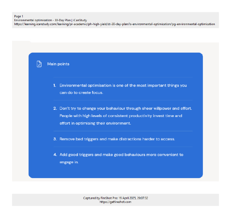 01 Environmental Optimisation | PDF