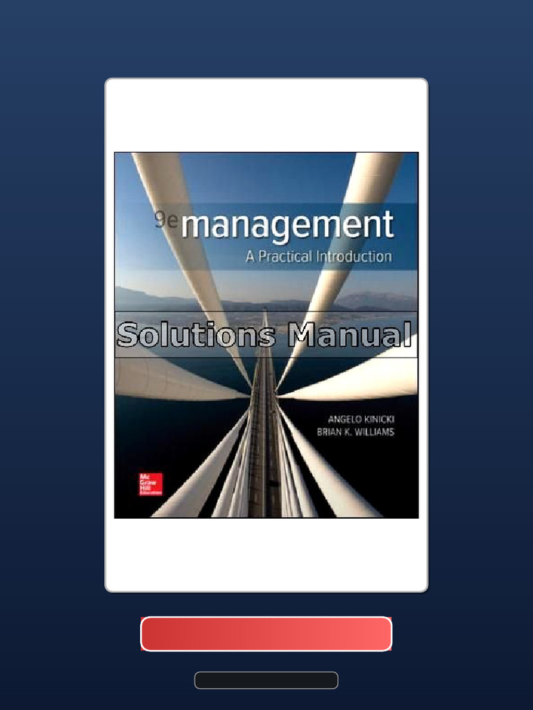 Complete Bundle Management 9th Edition Kinicki | PDF | Information ...