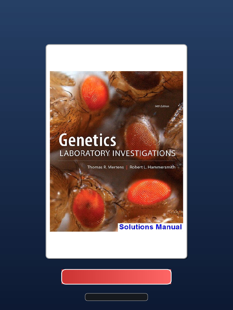 Complete Bundle Genetics Laboratory Investigations 14th Edition Mertens ...