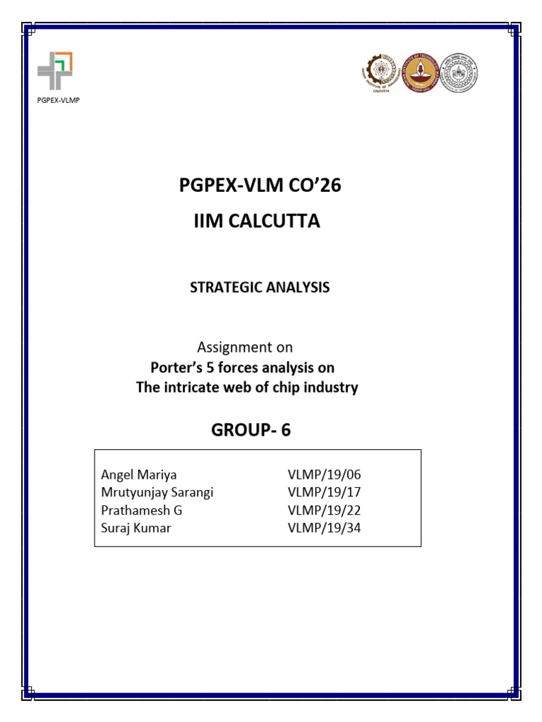 Group - 6 Chip - Industry 5 Porter's Analysis | PDF | Intel ...