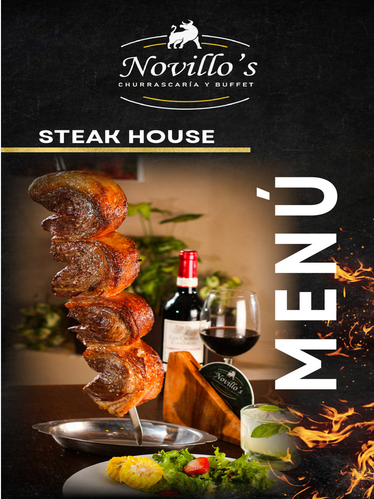 Menu Novillo S - Comprimido | PDF | ensalada | Bebida