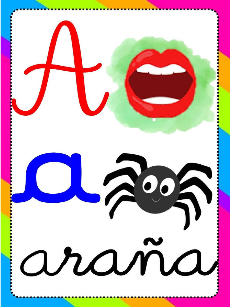 Tarjetas de Las Vocales | PDF