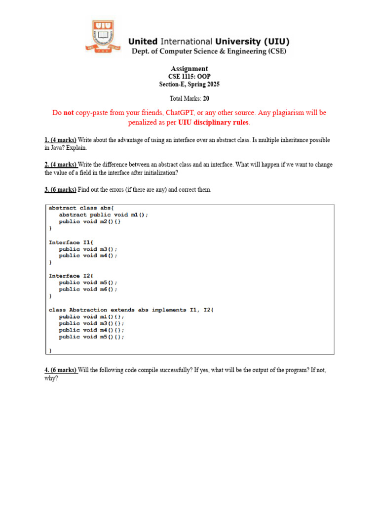 Assignment OOP | PDF