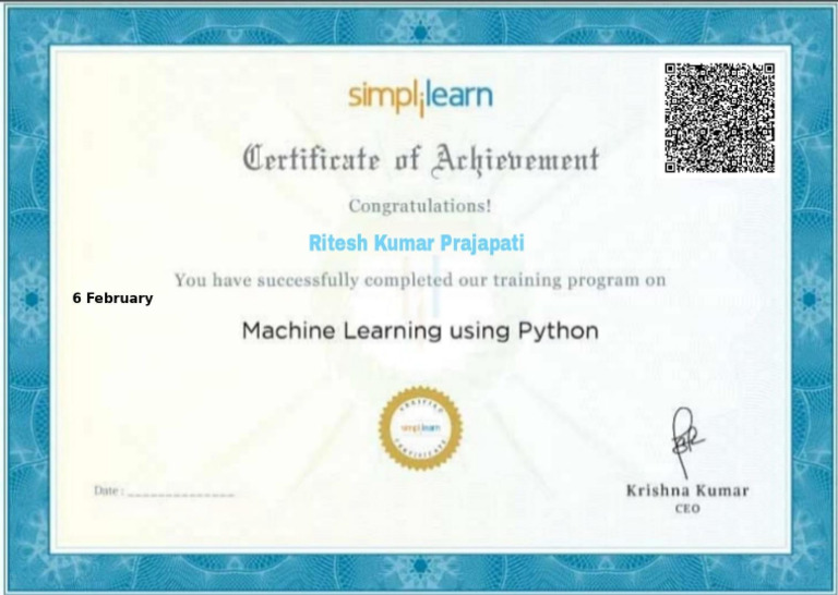 Certificate With Date | PDF