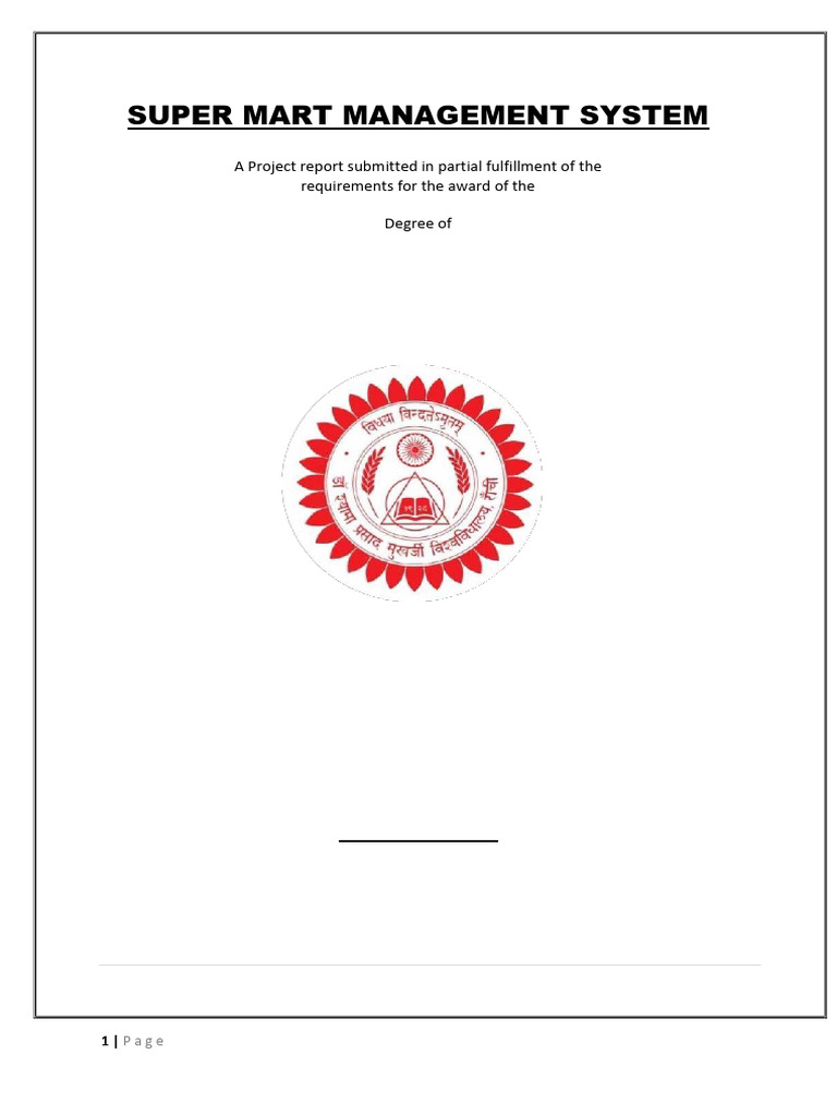 Super Mart Management System 3 | PDF | World Wide Web | Internet & Web