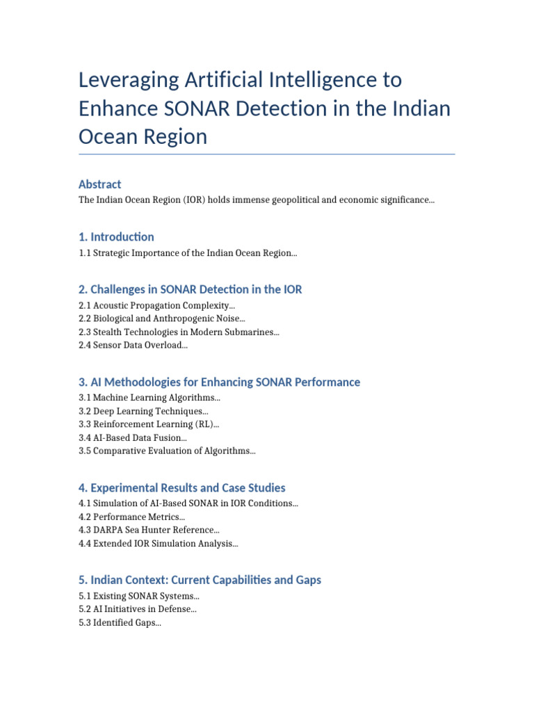 Ai Sonar Ior Research Paper | PDF