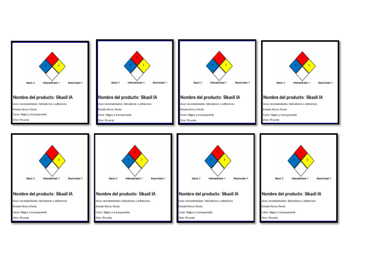 Rotulo Rombo NFPA | PDF