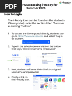 i-Ready Login Instructions for Students | PDF
