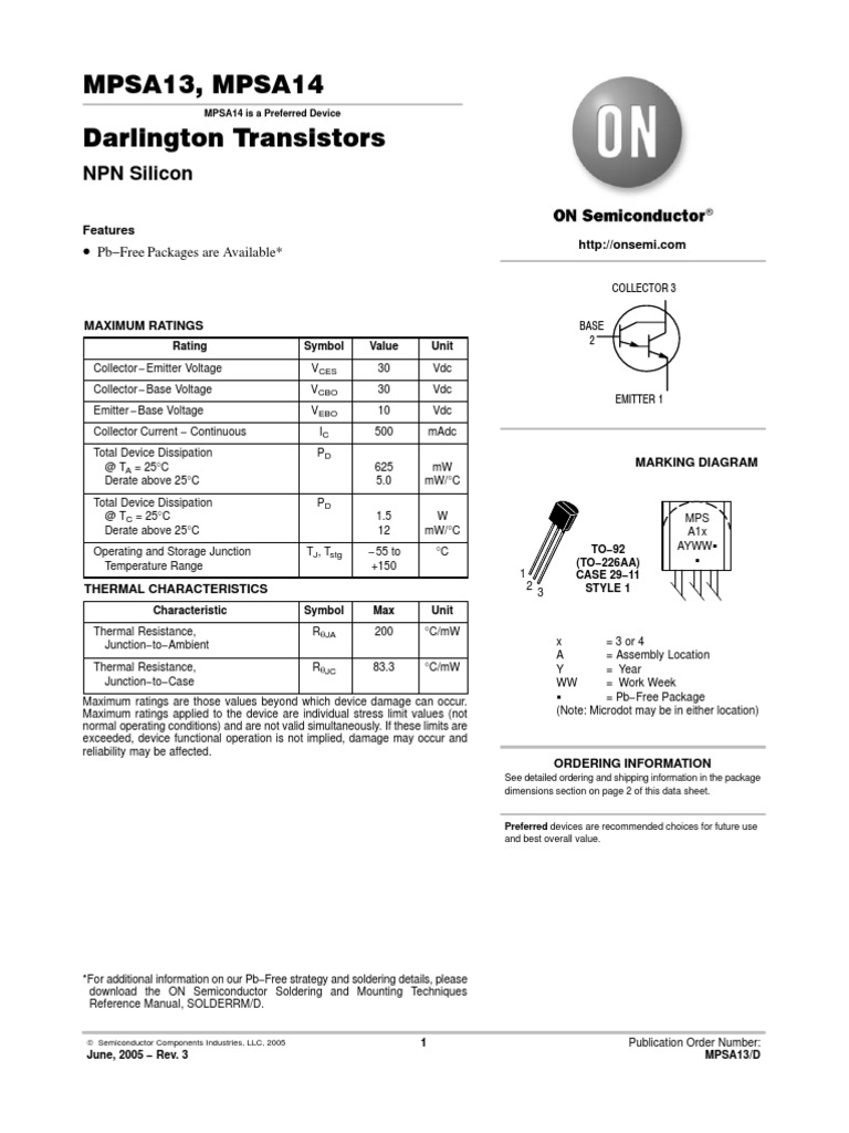MPS A14 | PDF | Electronics | Electronic Engineering