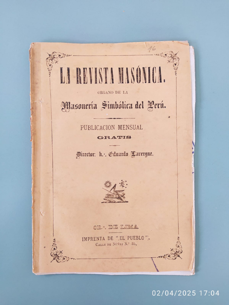 La Revista Masónica 1 de Marzo de 1883 | PDF