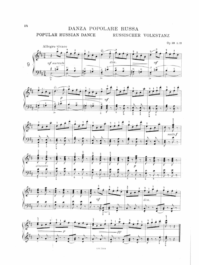 Ciaikovski Danza Russa | PDF