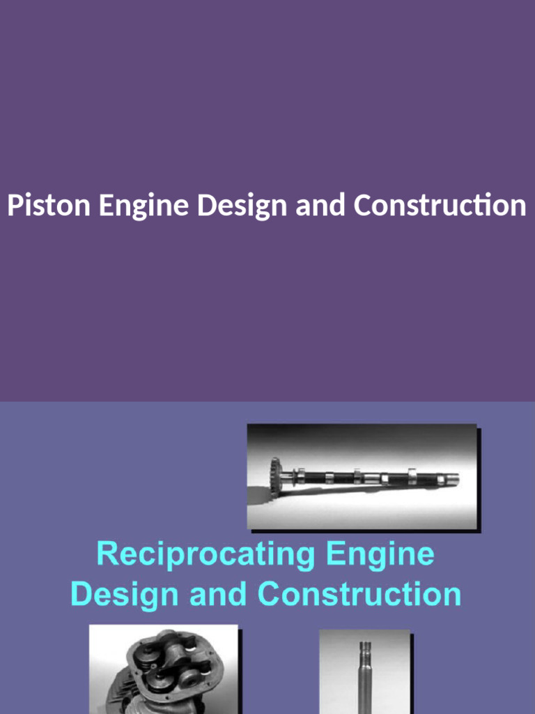 Piston Engine Design and Construction | PDF
