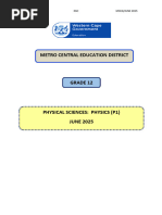 Physical Sciences p1 Prep Sept 2025 QP Eng | PDF | Force | Photoelectric Effect