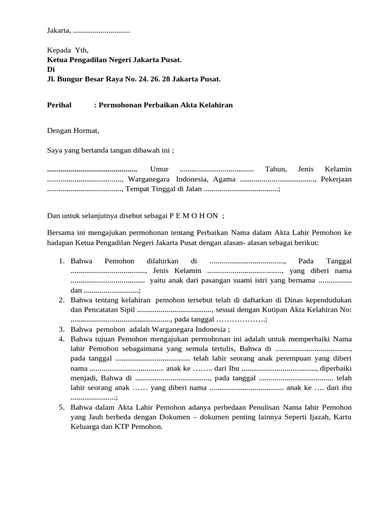 Contoh Draf Dewasa (Anak Ibu) | PDF